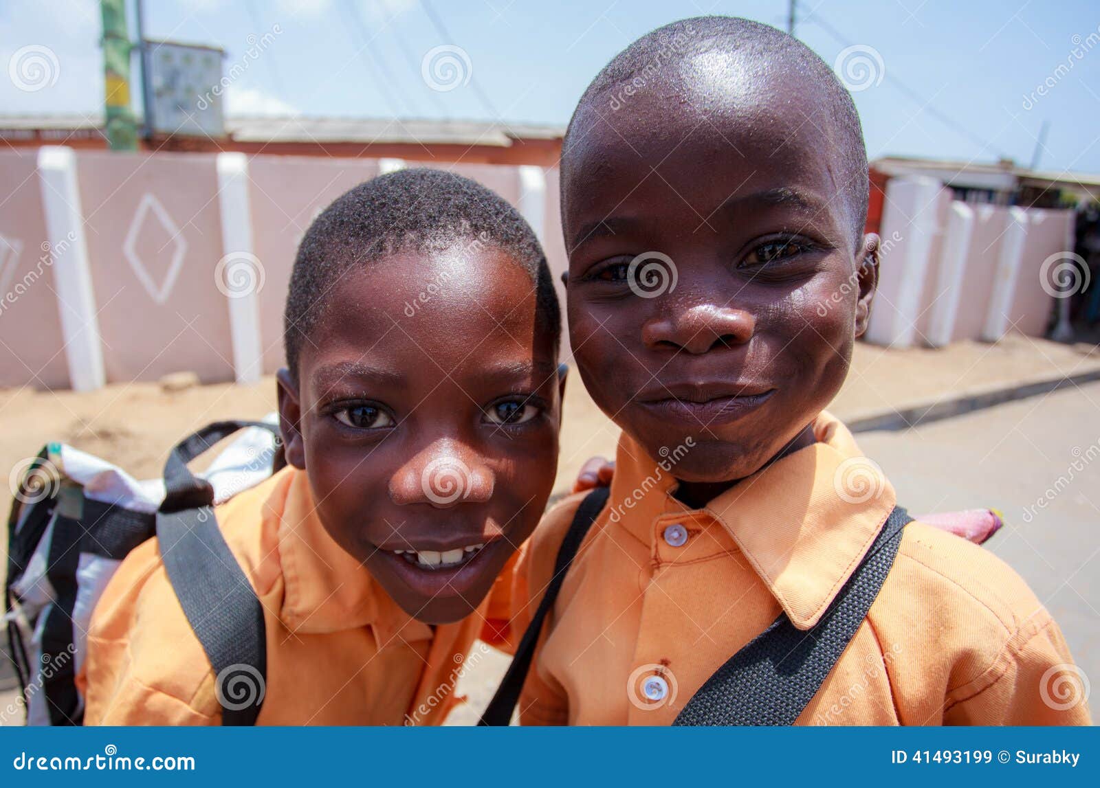 Two African Boys Playing with Camera Editorial Stock Image - Image of ...