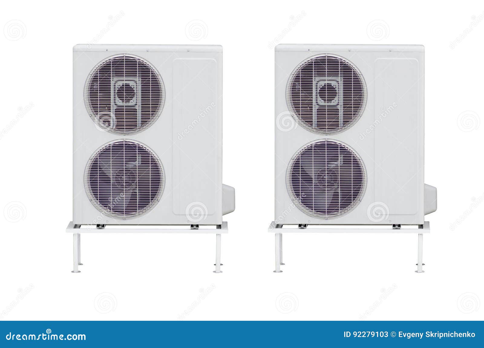 Two Air Conditioners External Isolation Stock Image - Image of ...