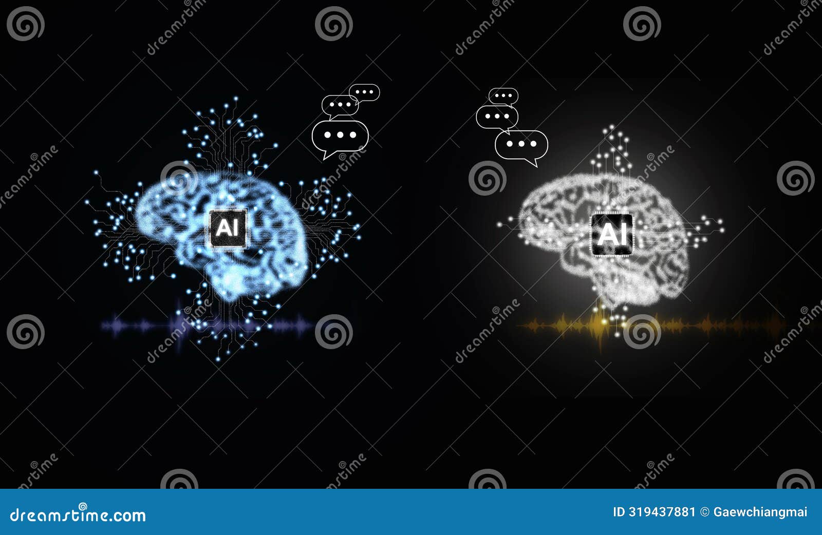 Two AIs Talking To Each Other. Conversation between Two Virtual ...