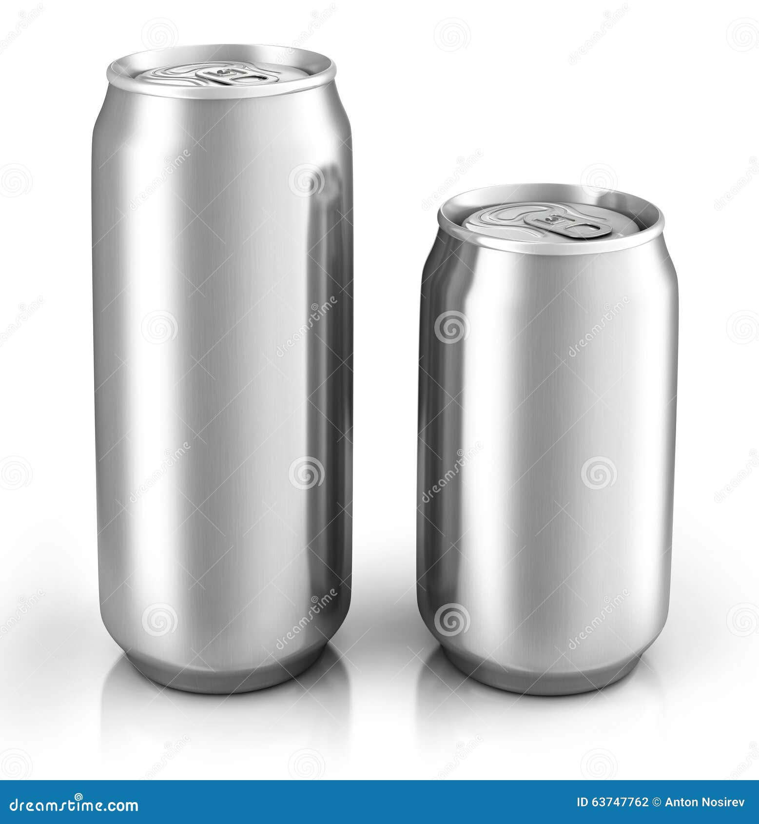 Two aluminum cans stock illustration. Illustration of canned - 63747762