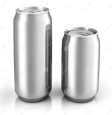 Two aluminum cans stock illustration. Illustration of canned - 63747762