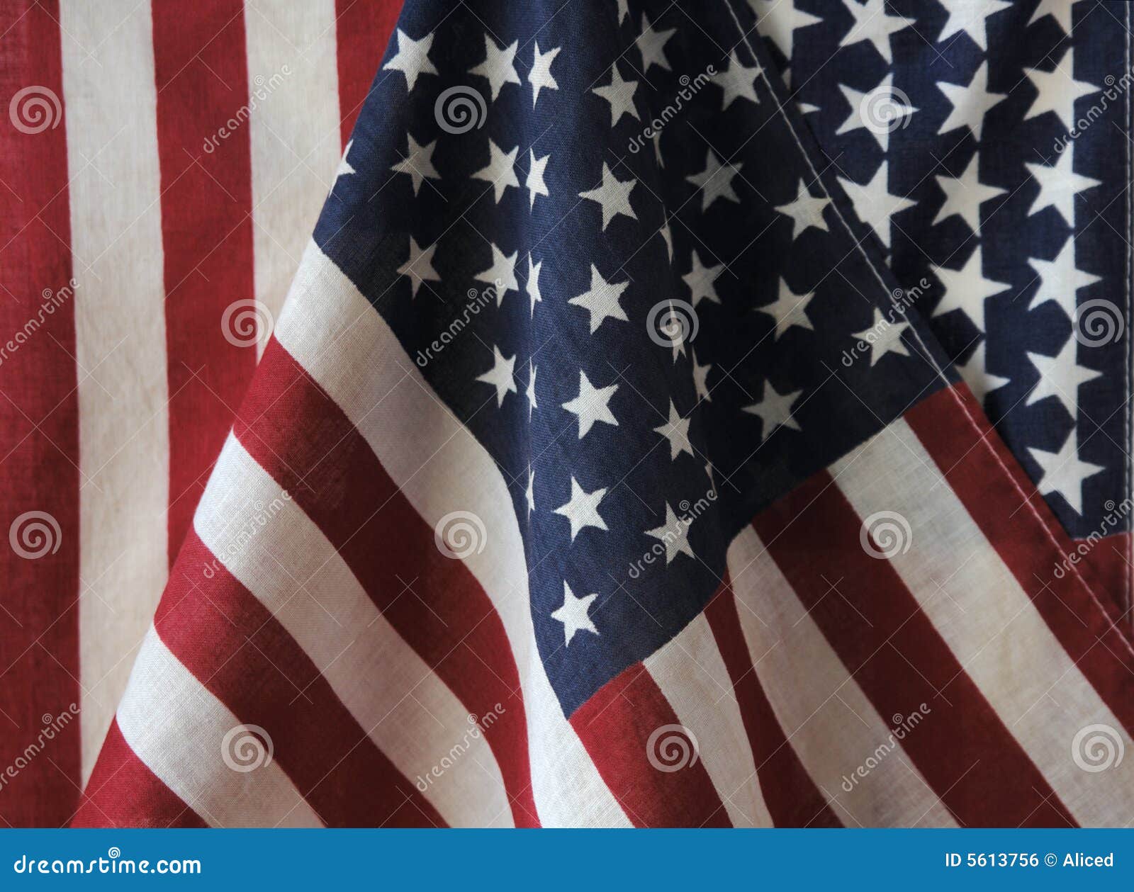 Two American flags stock photo. Image of loyalty, liberty - 5613756