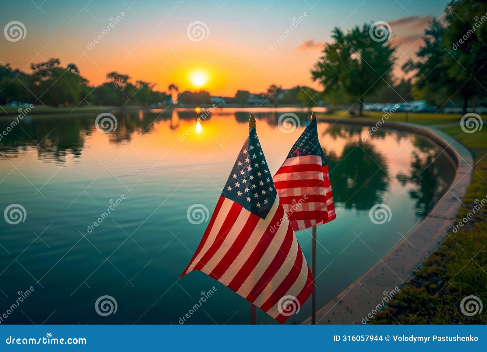 Flags At The Edge Of The Bay, Paseo De La Princesa, Old San Juan ...
