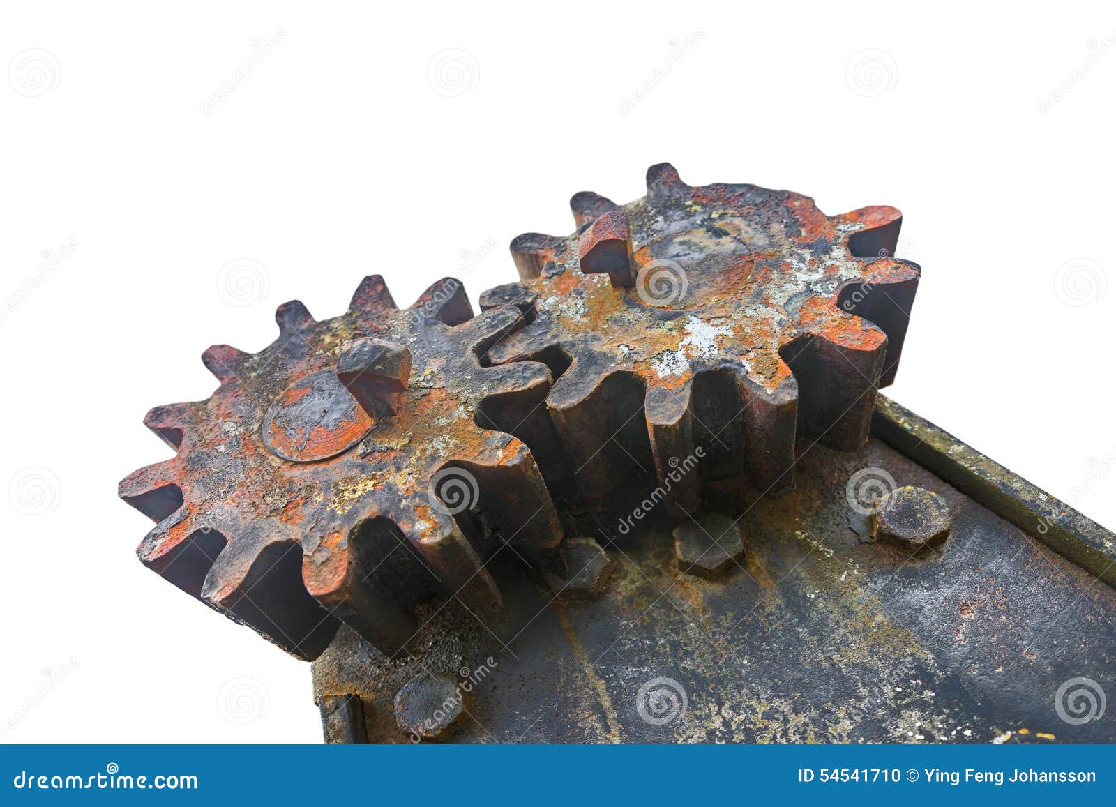 Two ancient cogwheels stock photo. Image of gear, compatibility - 54541710