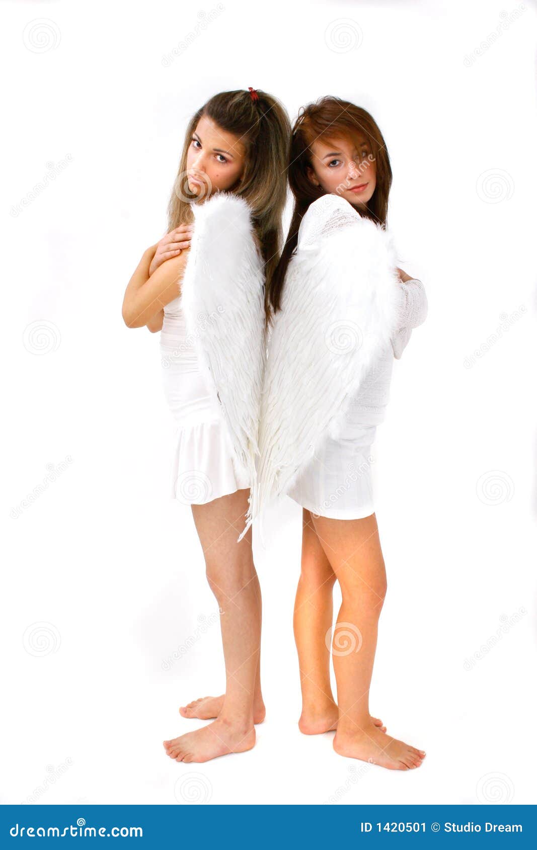 Two Angels stock image. Image of beautiful, heaven, happy - 1420501