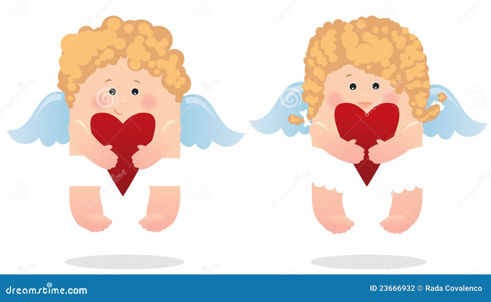 Two angels stock vector. Illustration of holiday, icon - 23666932