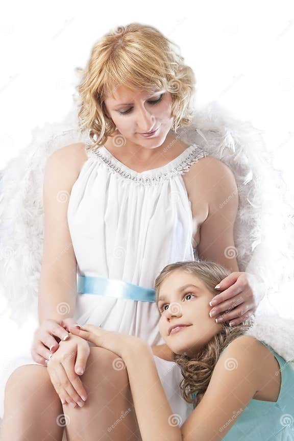 Two angels stock photo. Image of beautiful, childhood - 28346766