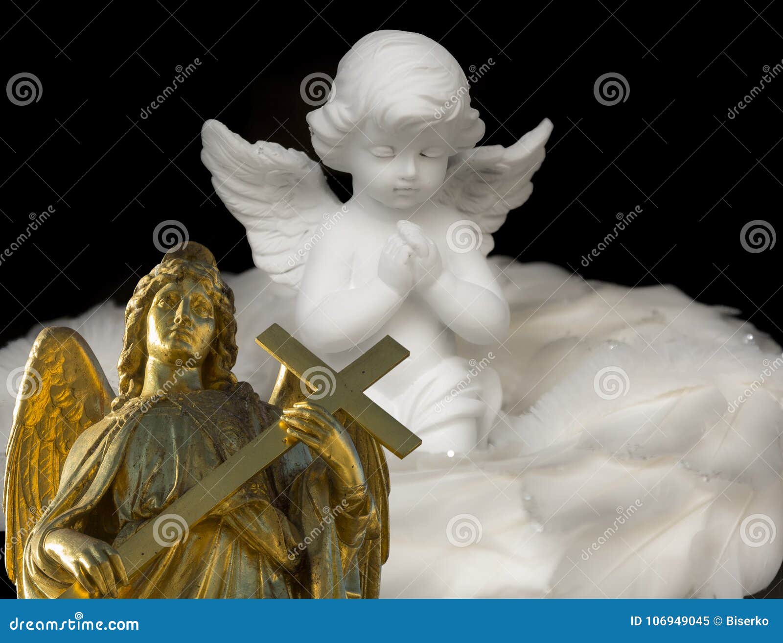 Two Christian angels stock illustration. Illustration of suffer - 106949045