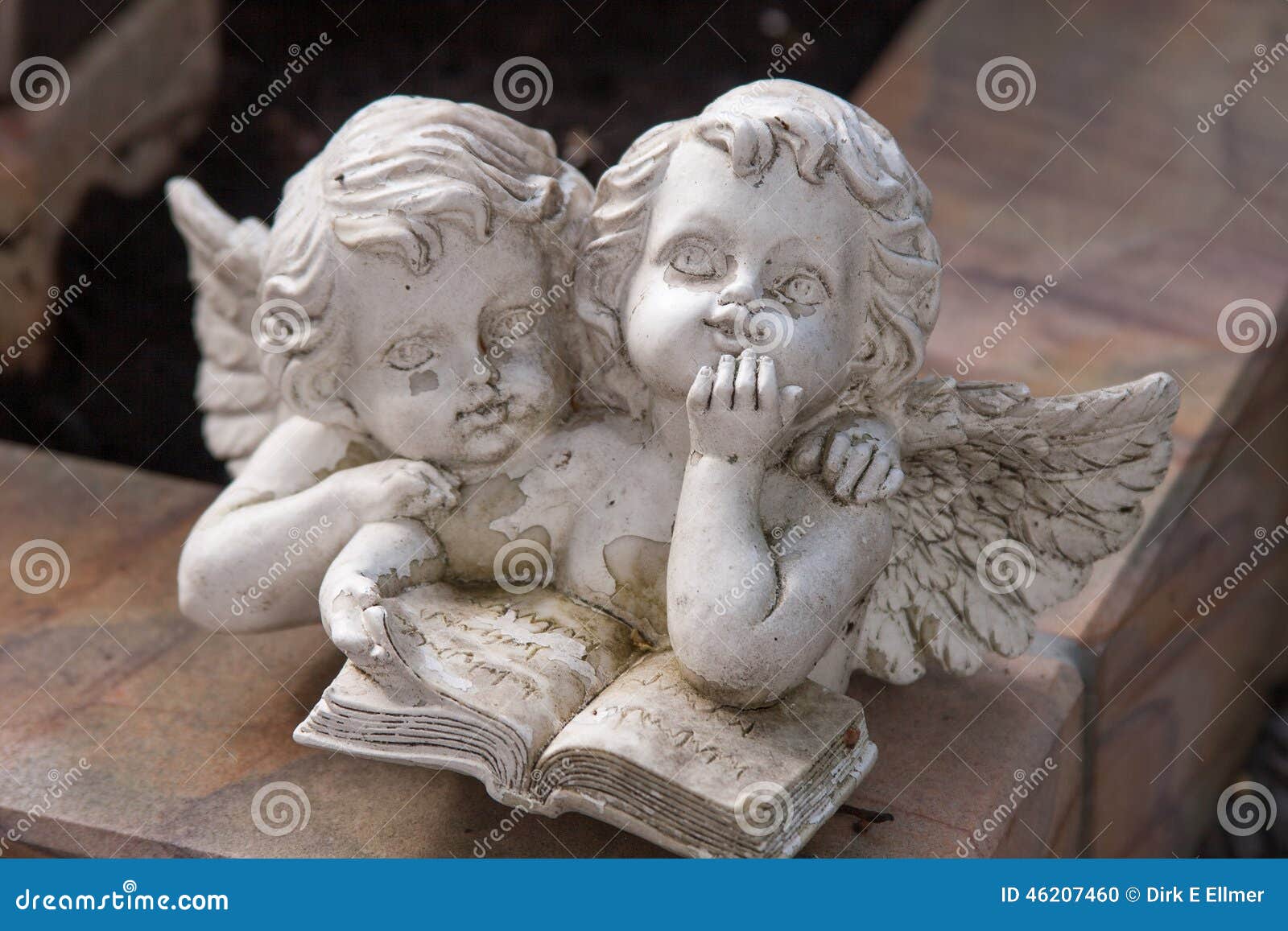 Two angels reading a book stock photo. Image of paradise - 46207460