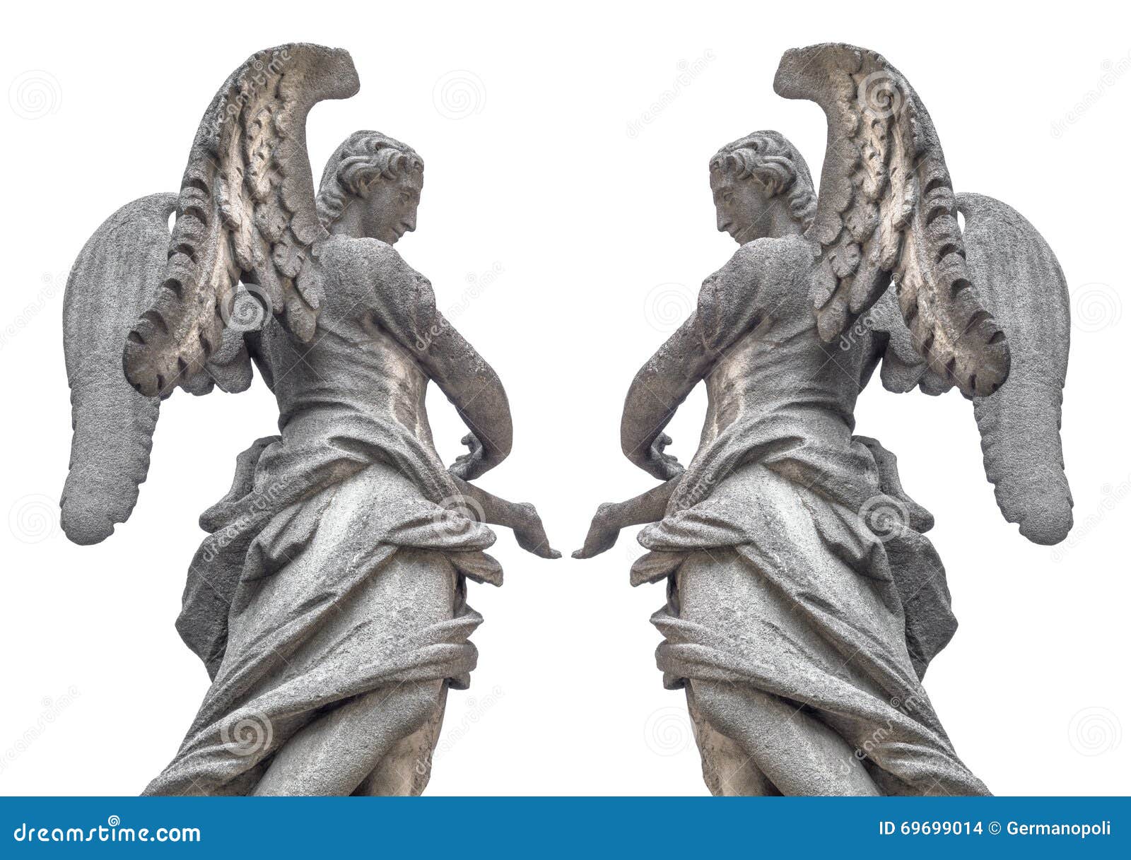 Two angels stock photo. Image of angel, antique, sculpture - 69699014