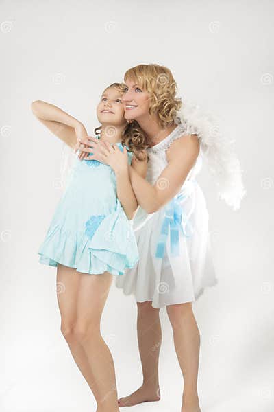Two angels talking stock image. Image of 3035, couple - 28348427