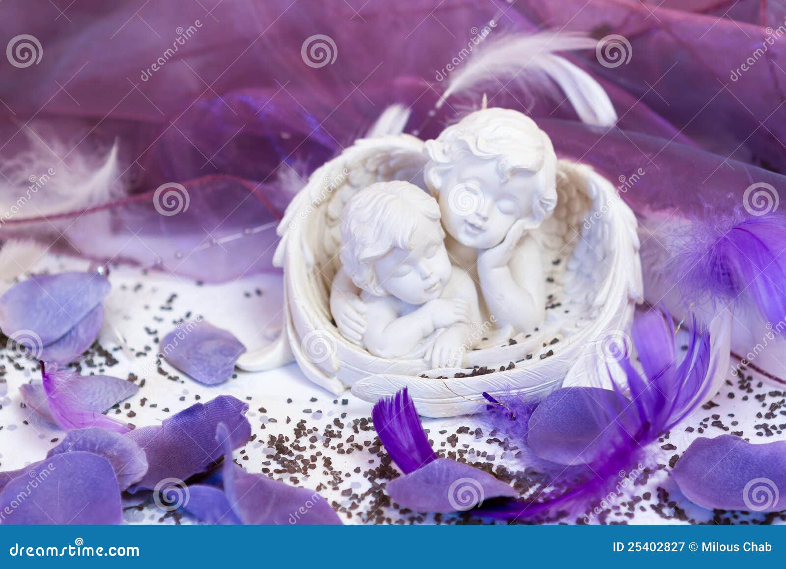 Two Angels at the Wedding Table Stock Image - Image of banquet ...