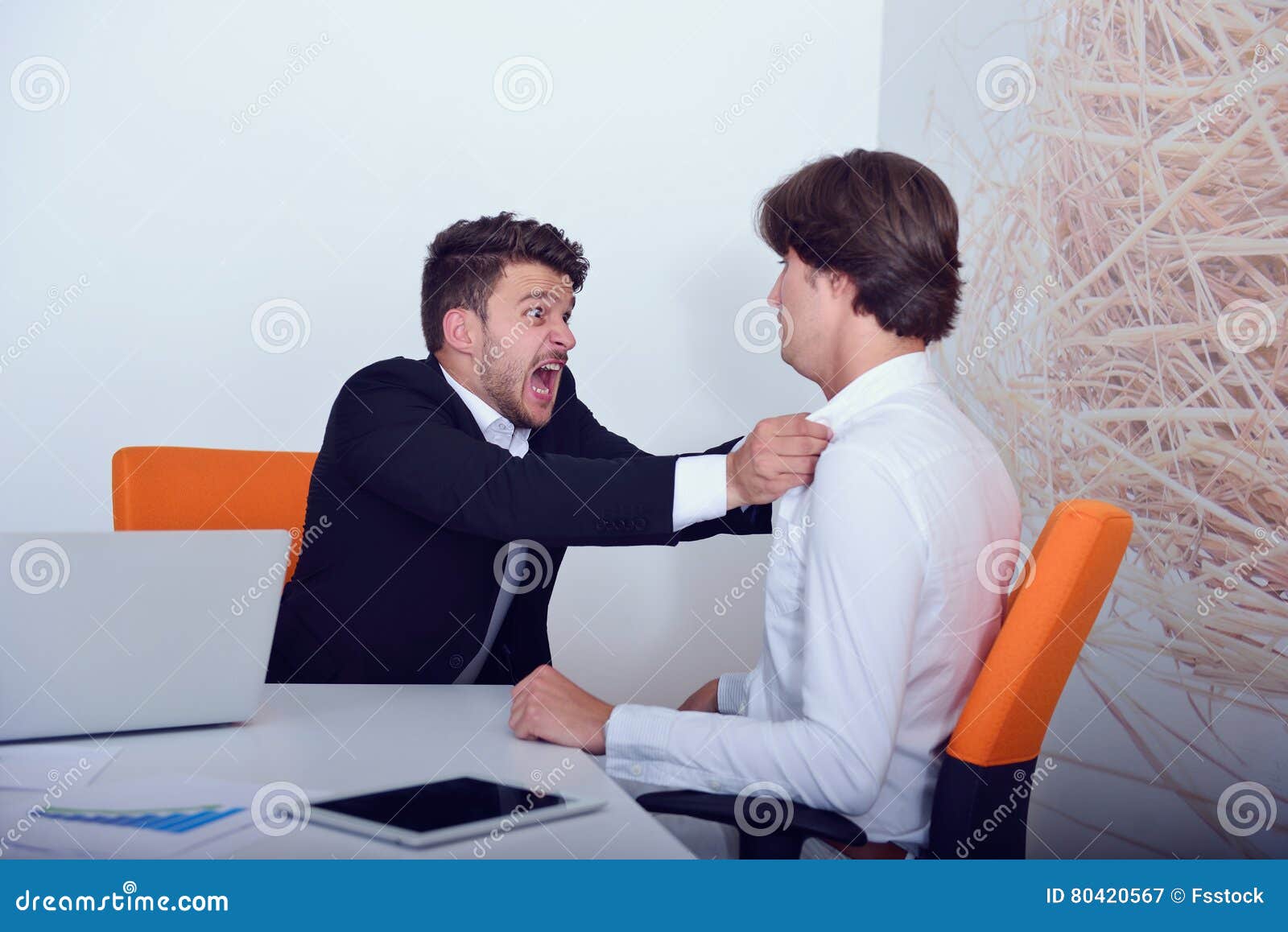 Two Angry Business Colleagues during an Argument Stock Image - Image of ...