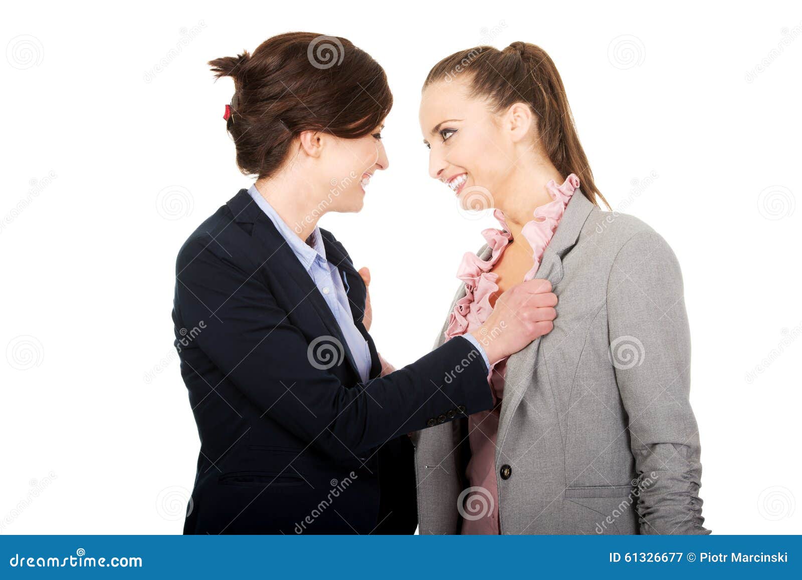 Two angry businesswomans. stock image. Image of isolated - 61326677