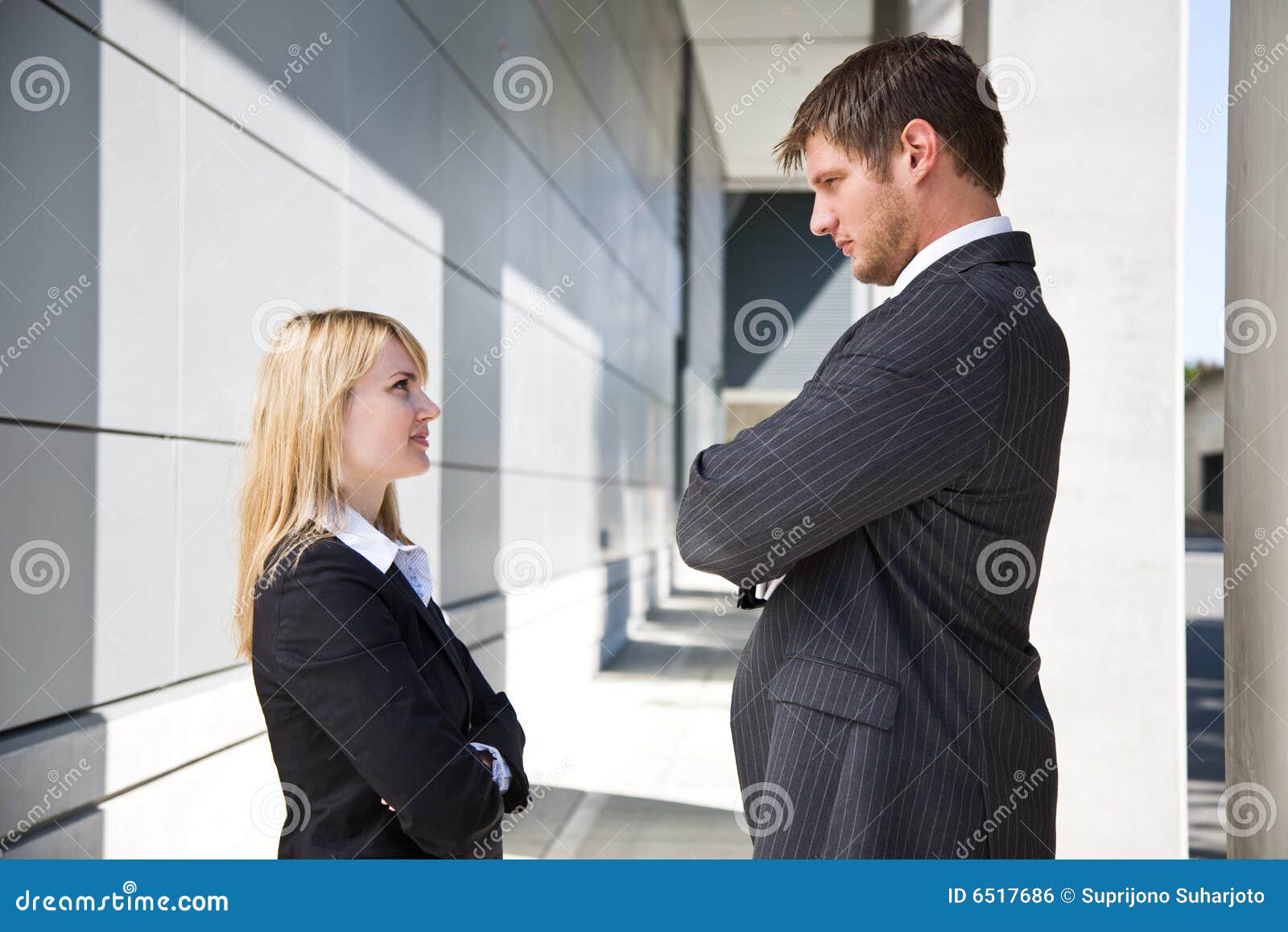 Two Angry Caucasian Business People Stock Photo - Image of furious ...