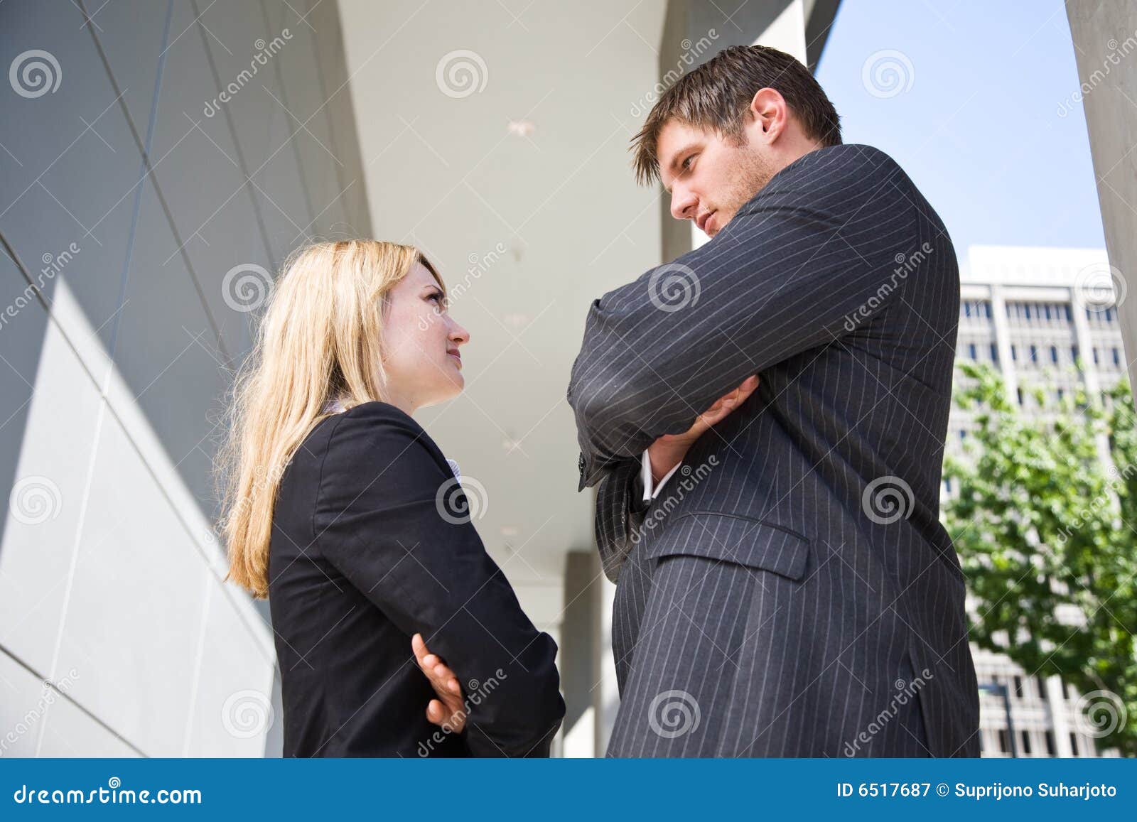 Two Angry Caucasian Business People Stock Image - Image of businessteam ...