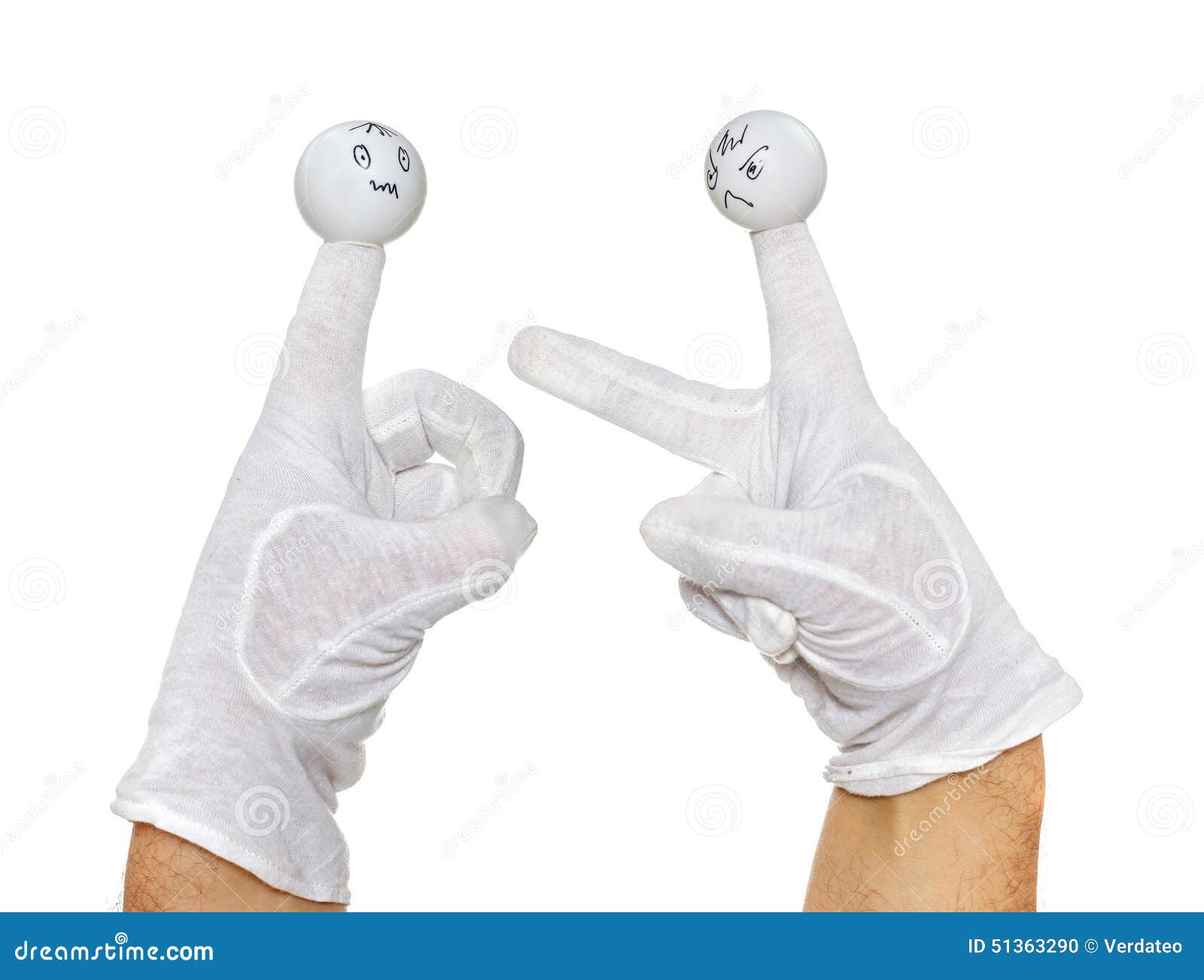 Two Angry Finger Puppets Disputing Stock Photo - Image of finger, funny ...