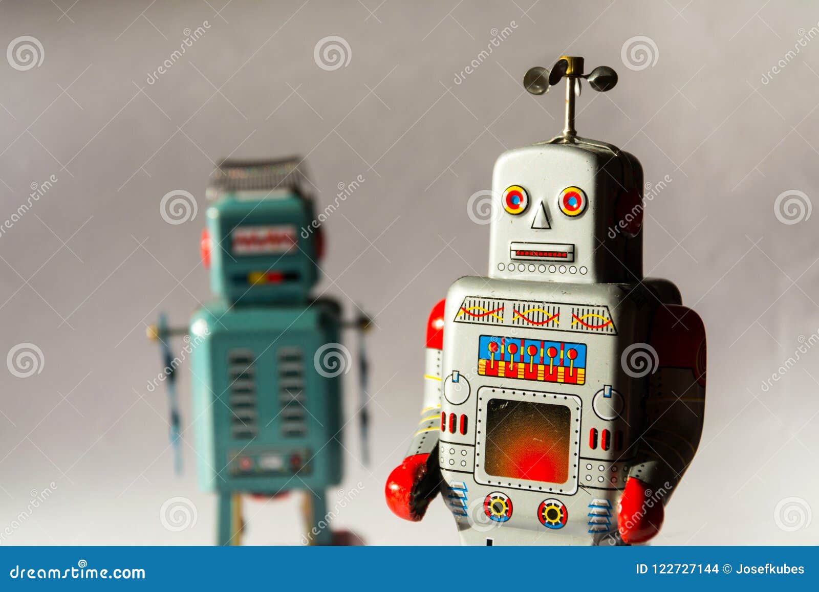 Angry Vintage Tin Toy Robots, Artificial Intelligence, Robotic Delivery ...