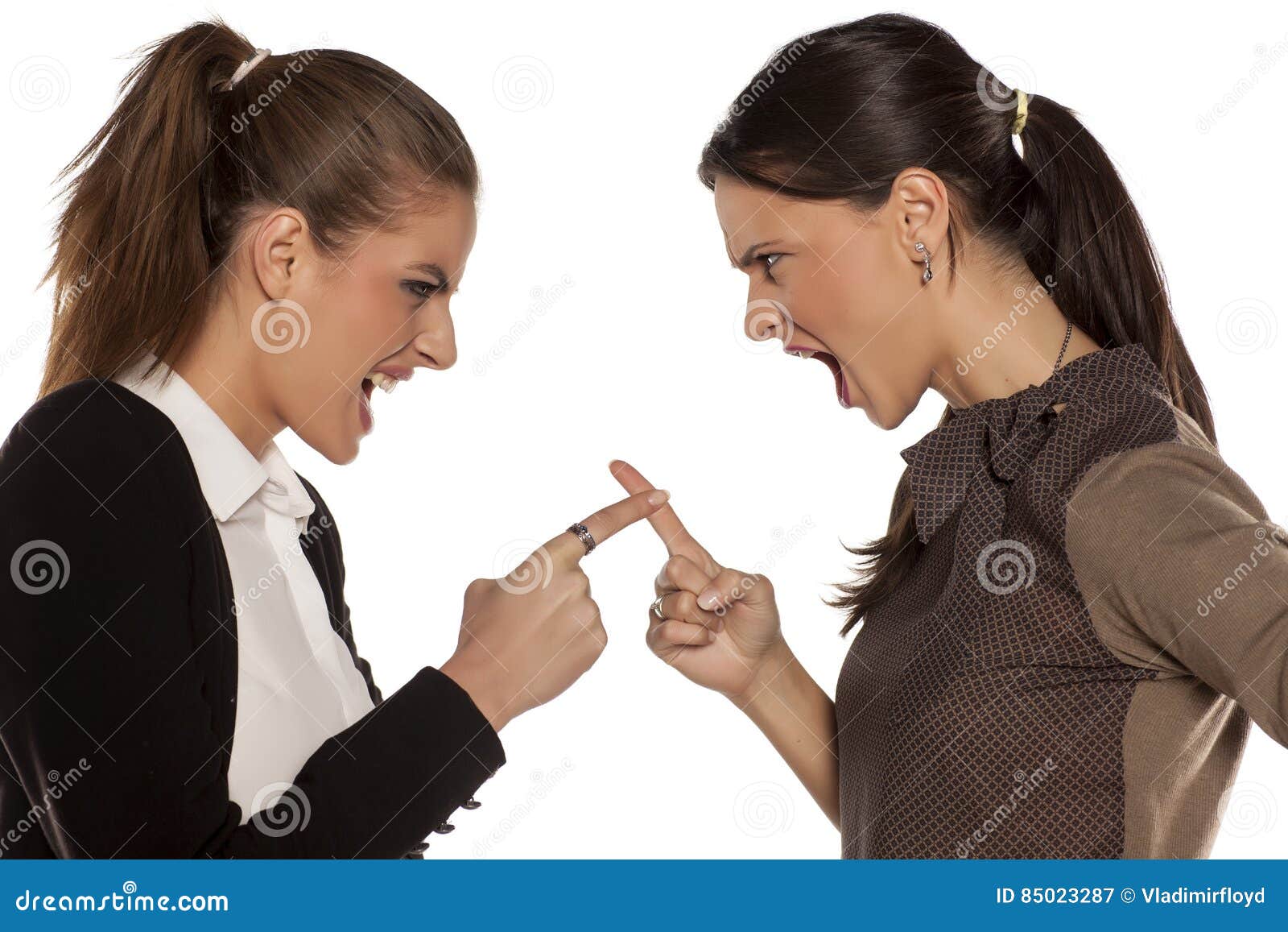 Two angry women stock image. Image of young, problem - 85023287