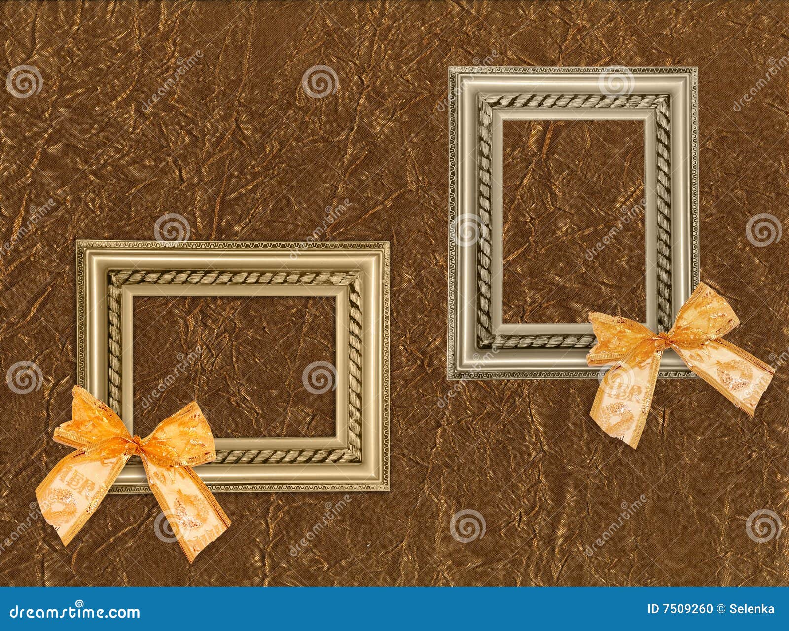 Two antique frames stock illustration. Illustration of decoration - 7509260