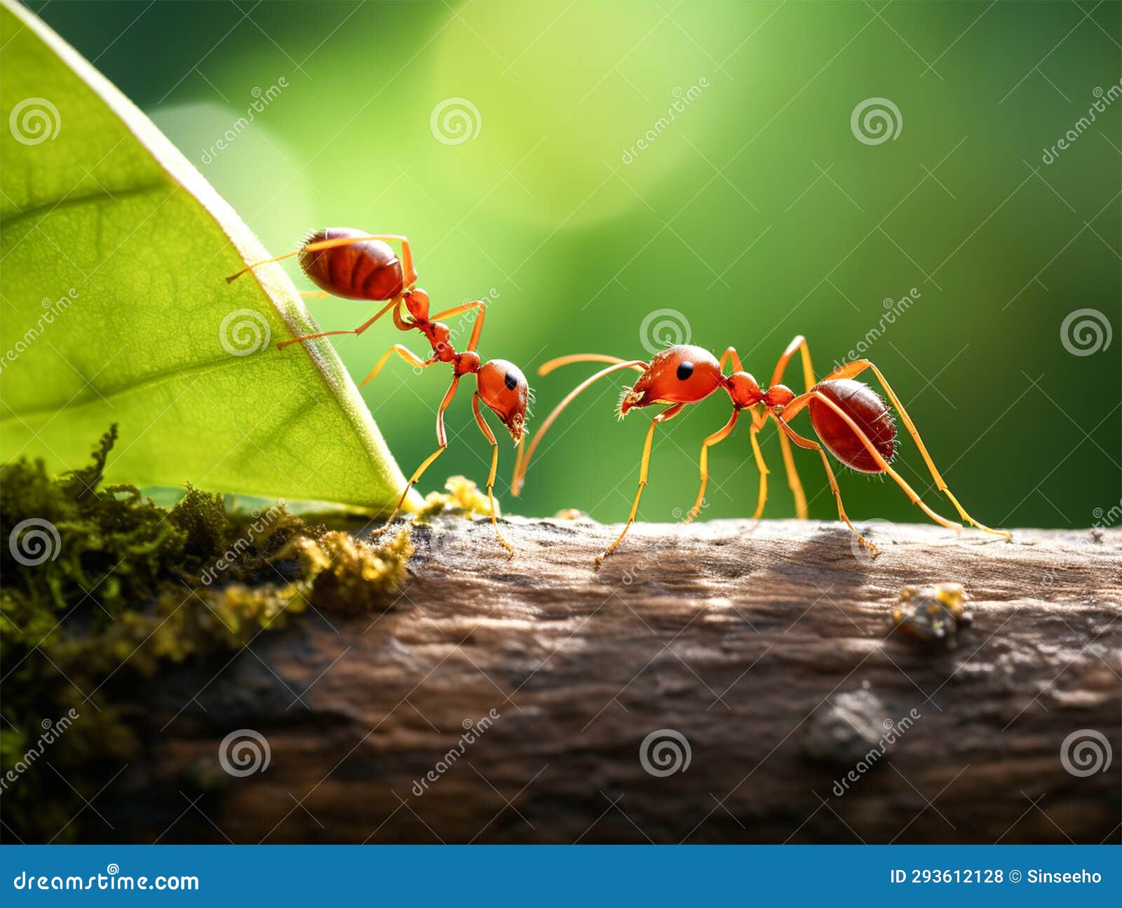 Ants Helping Each Other Make A Stair To Fetch Cherry Royalty-Free ...