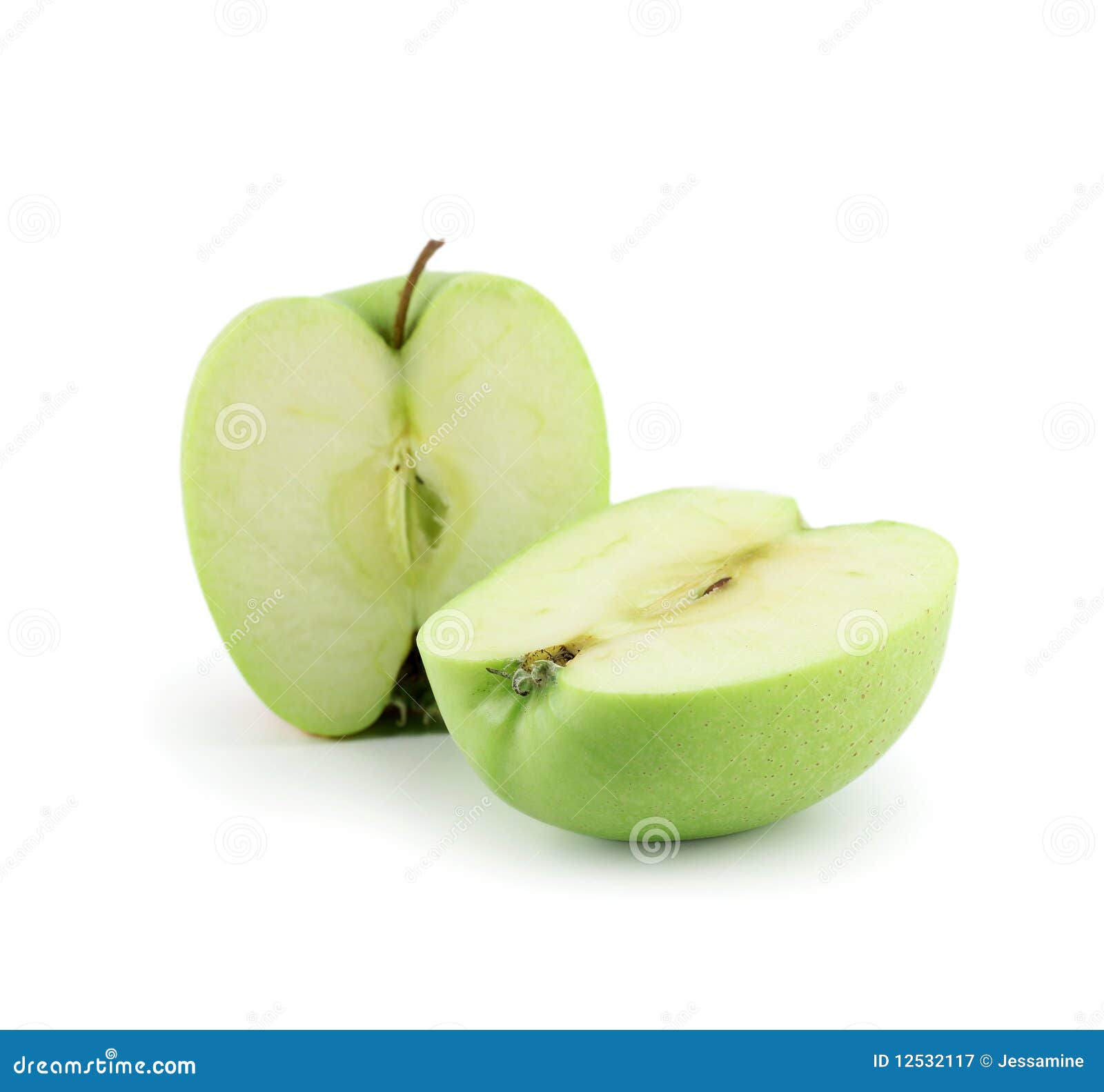 Two apple halves stock image. Image of nutrition, juicy - 12532117