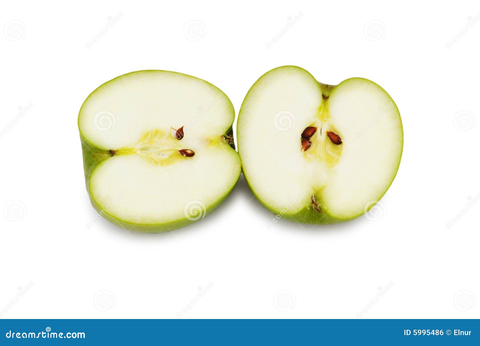 Two apple pieces isolated stock photo. Image of vitamin - 5995486