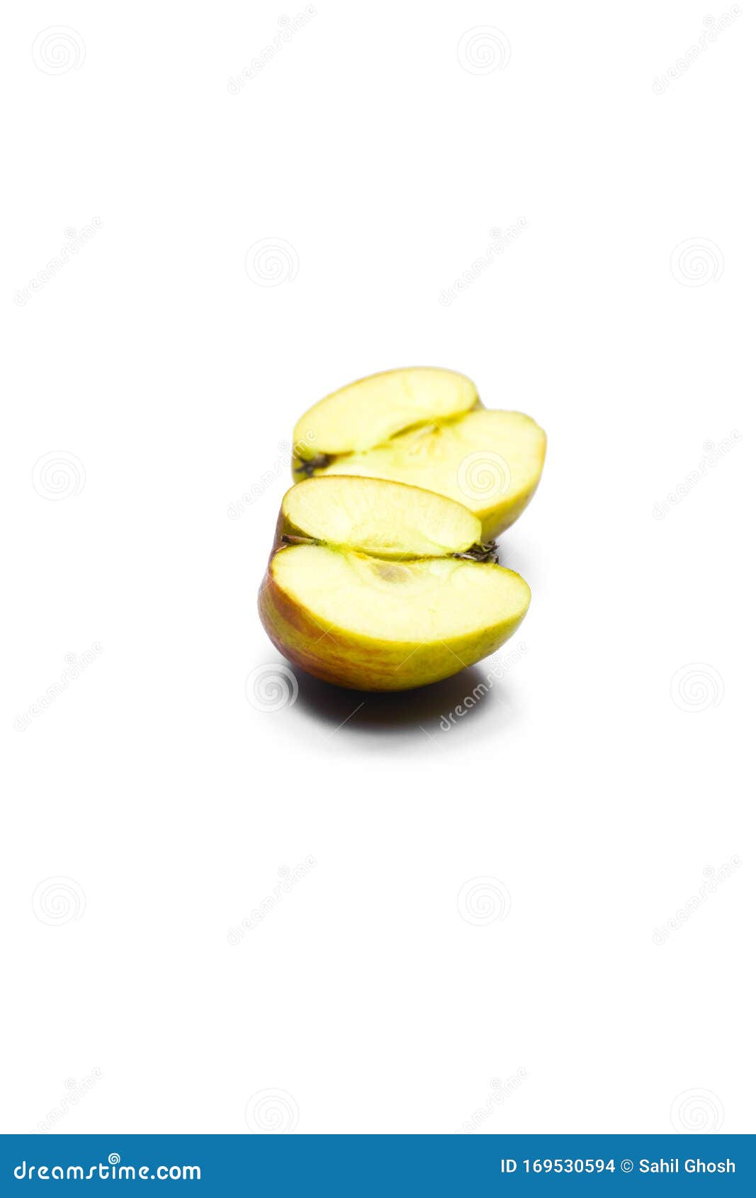 Two Apple Slices. stock photo. Image of delicious, natural - 169530594