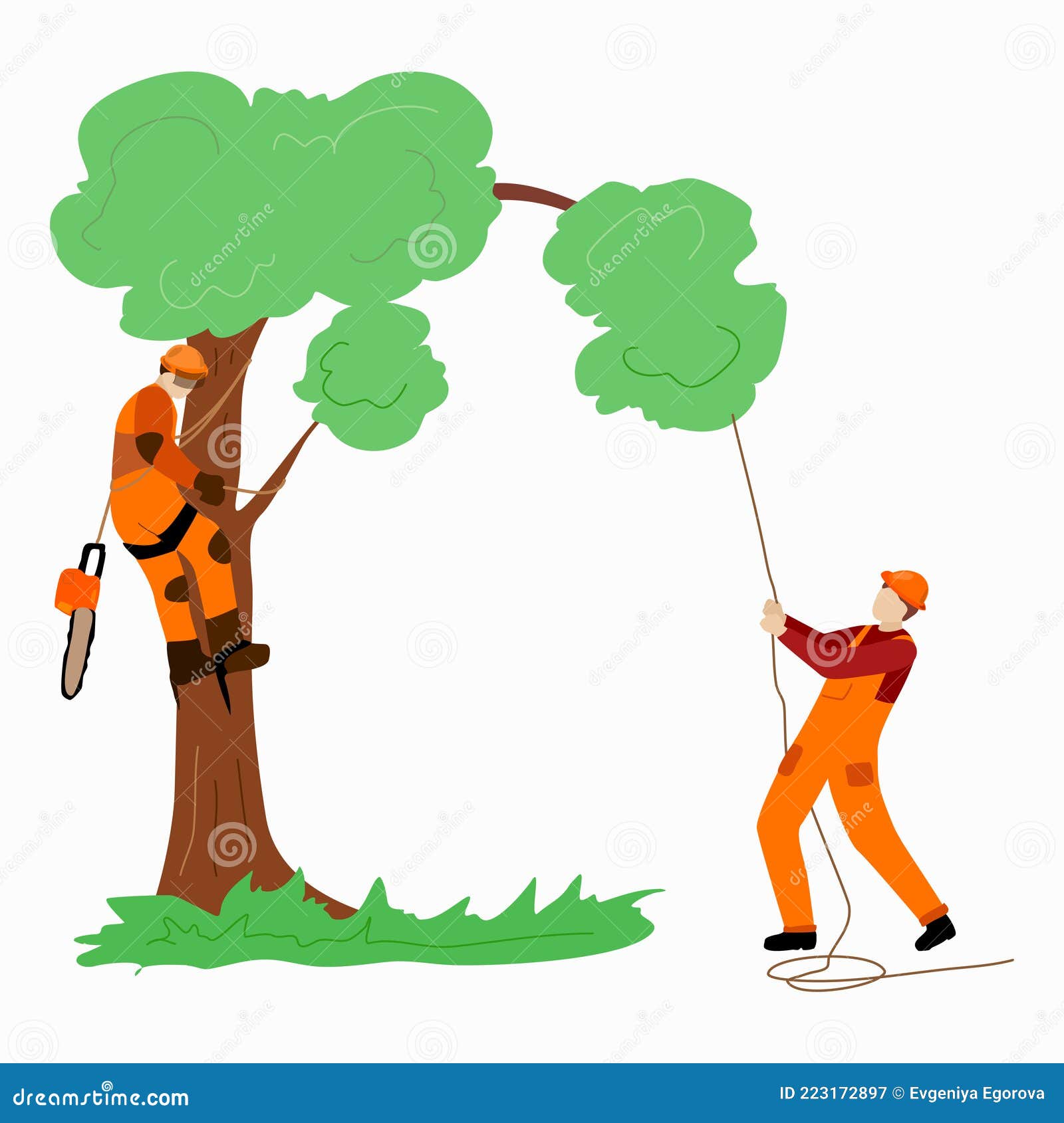 3d Handyman Sawing Wooden Plank Stock Illustration | CartoonDealer.com ...