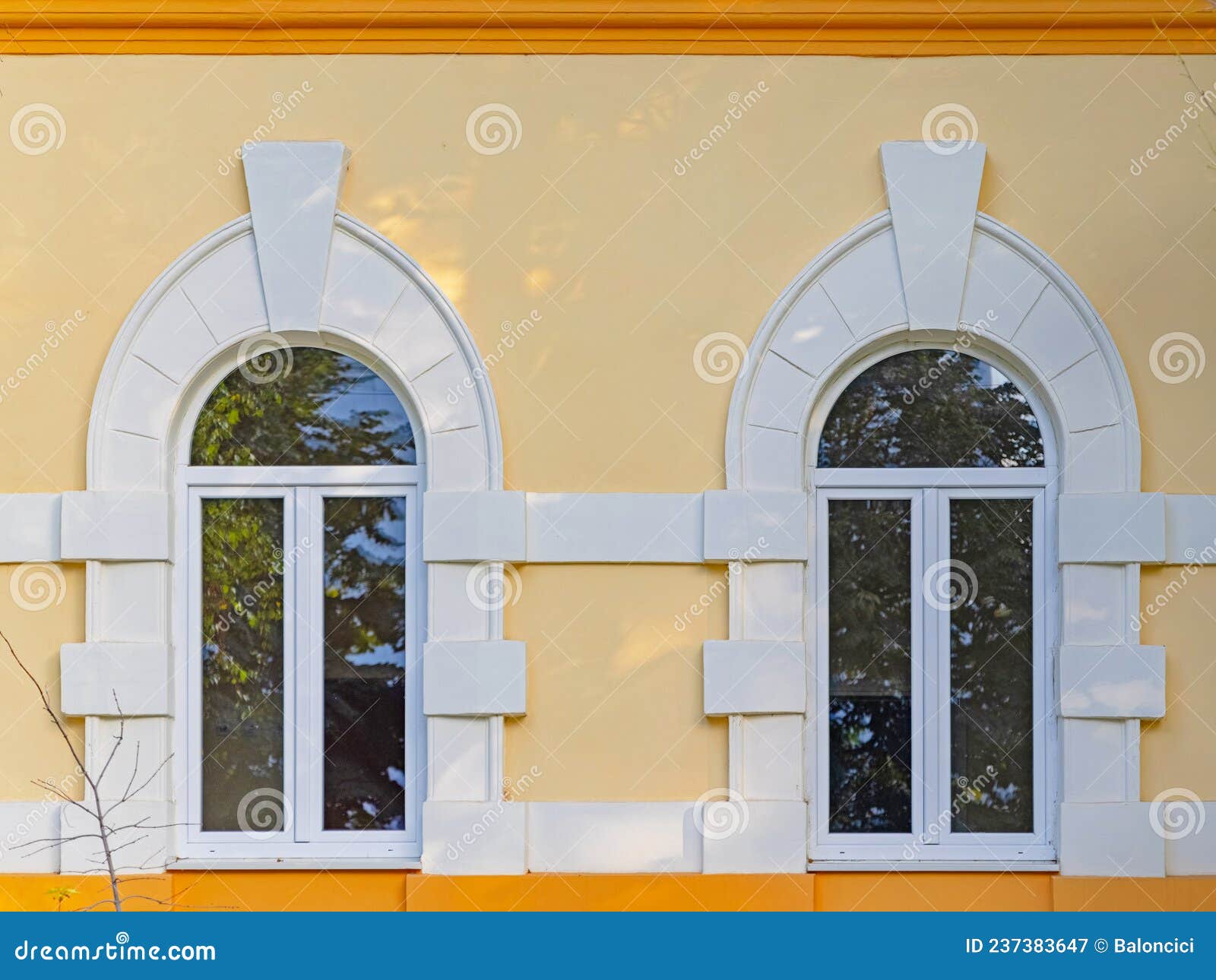 Two Arch Windows stock image. Image of europe, window - 237383647