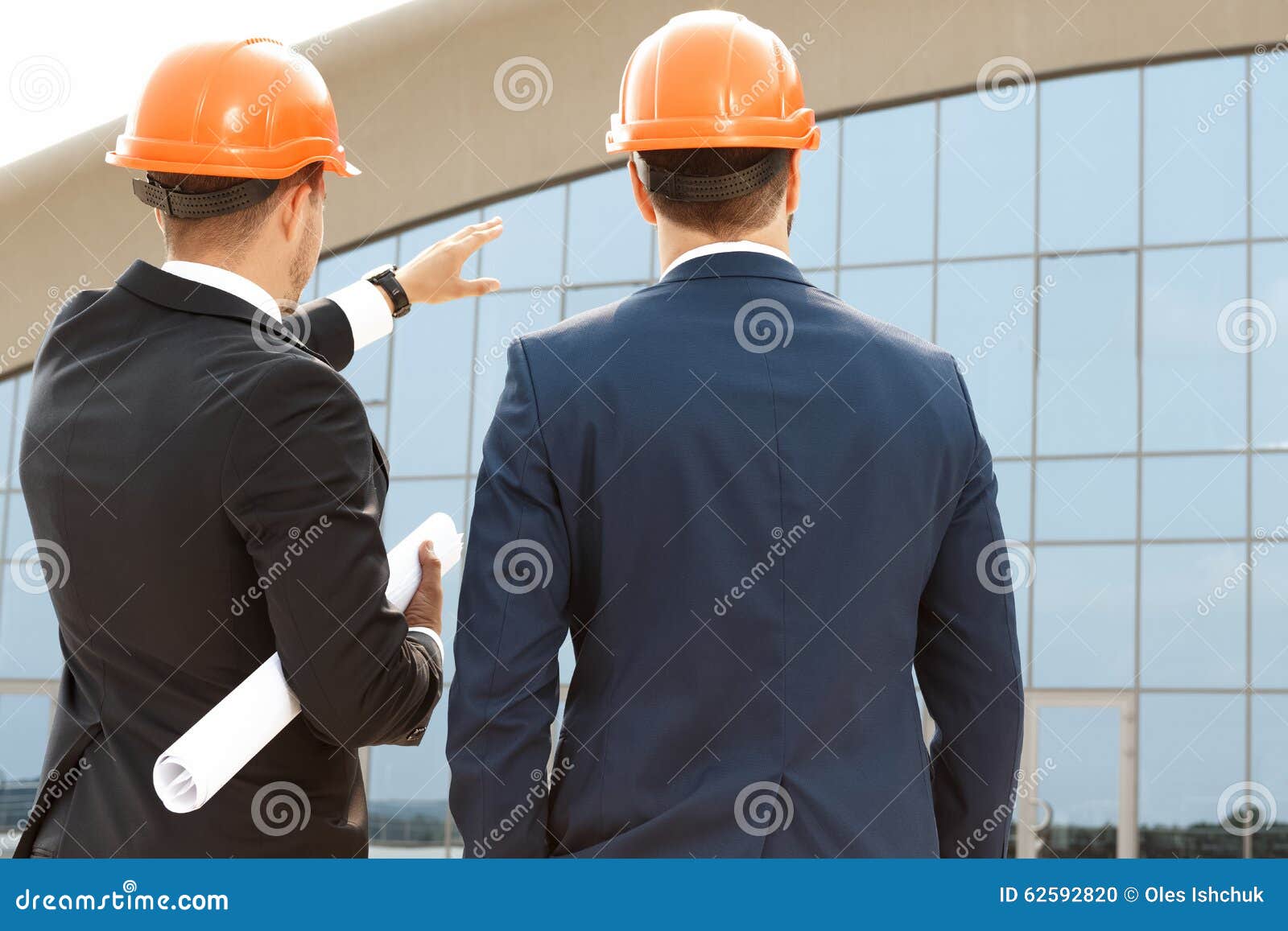 Two Architect Assessing Their Building Progress Stock Photo - Image of ...
