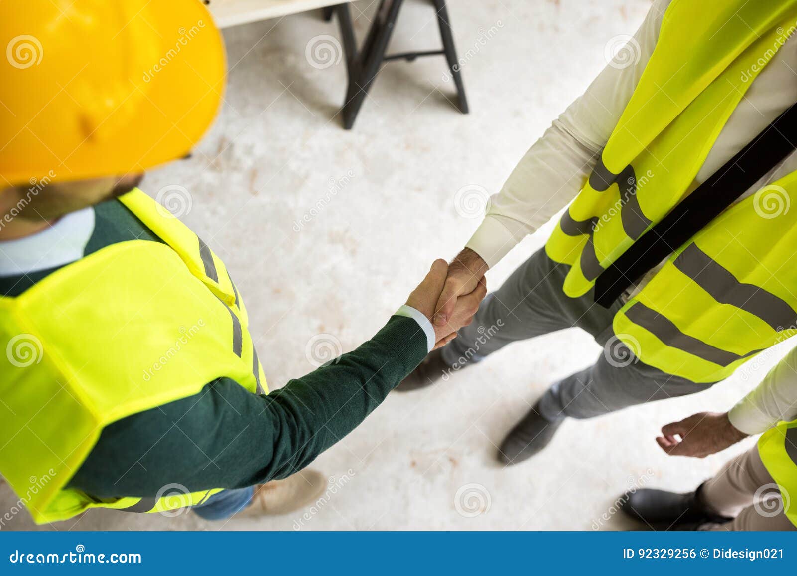 Two Architects Making a Deal about Construction Project Stock Photo ...