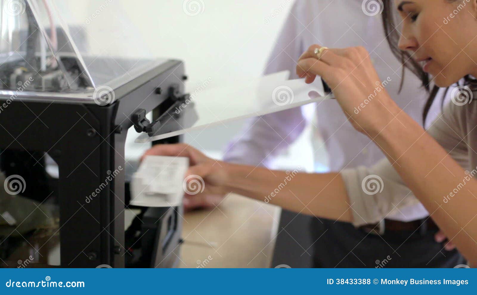 Two Architects Using 3D Printer To Make Models for Project Stock Video ...