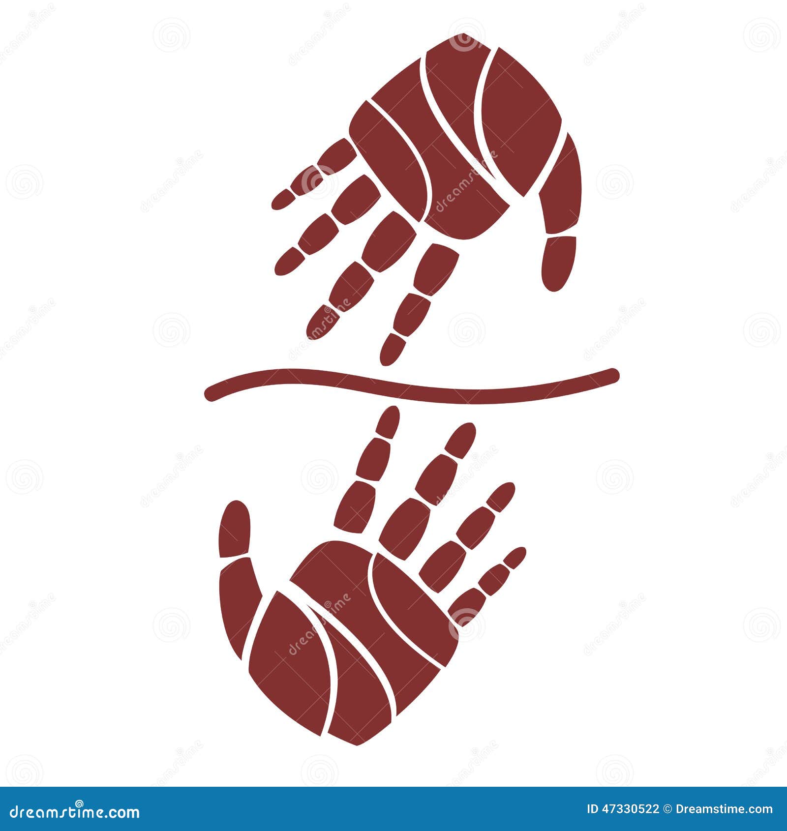 Two arms stock vector. Illustration of icon, light, arms - 47330522