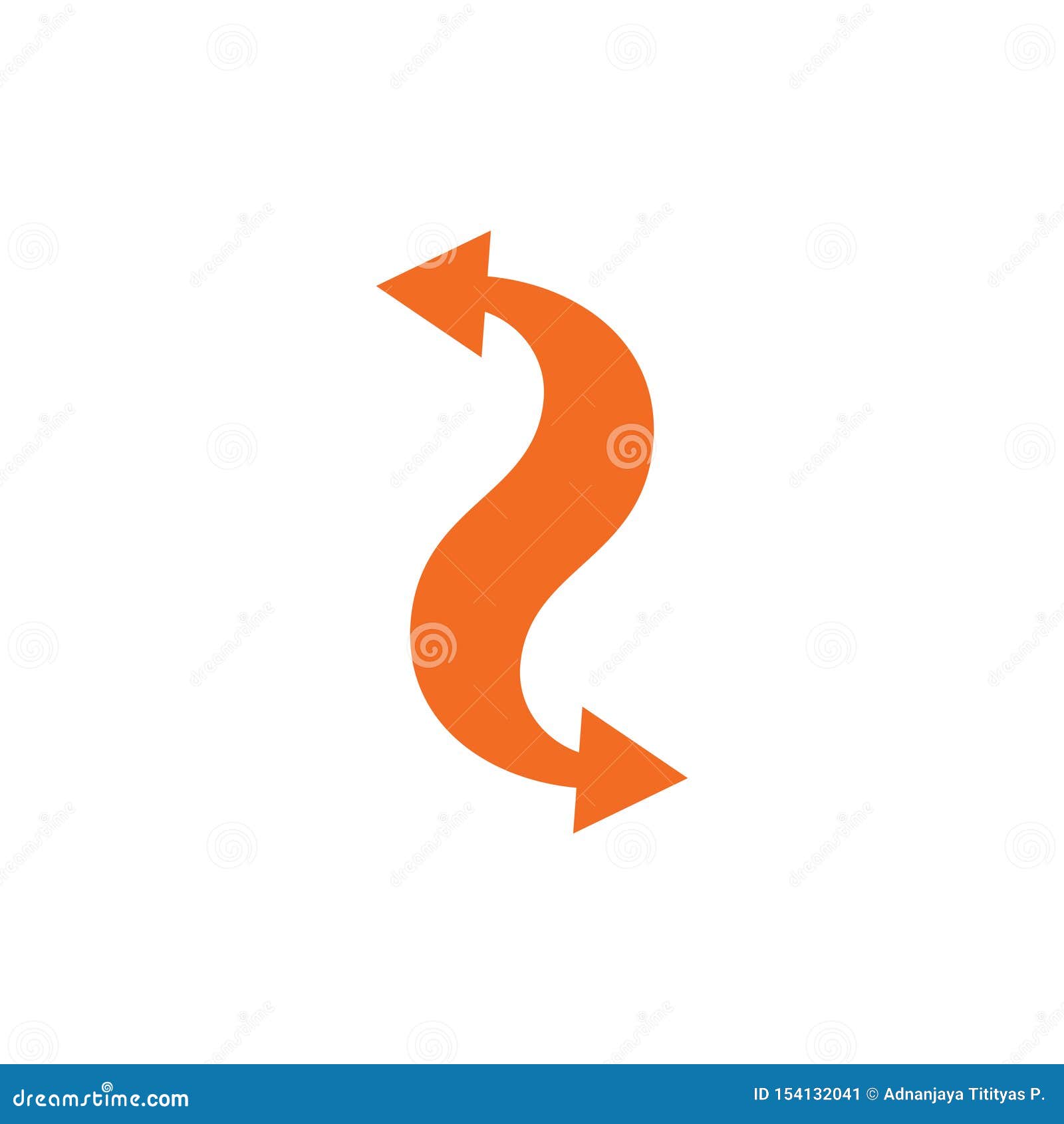 Two Arrow Curves Exchange Symbol Vector Stock Vector - Illustration of ...