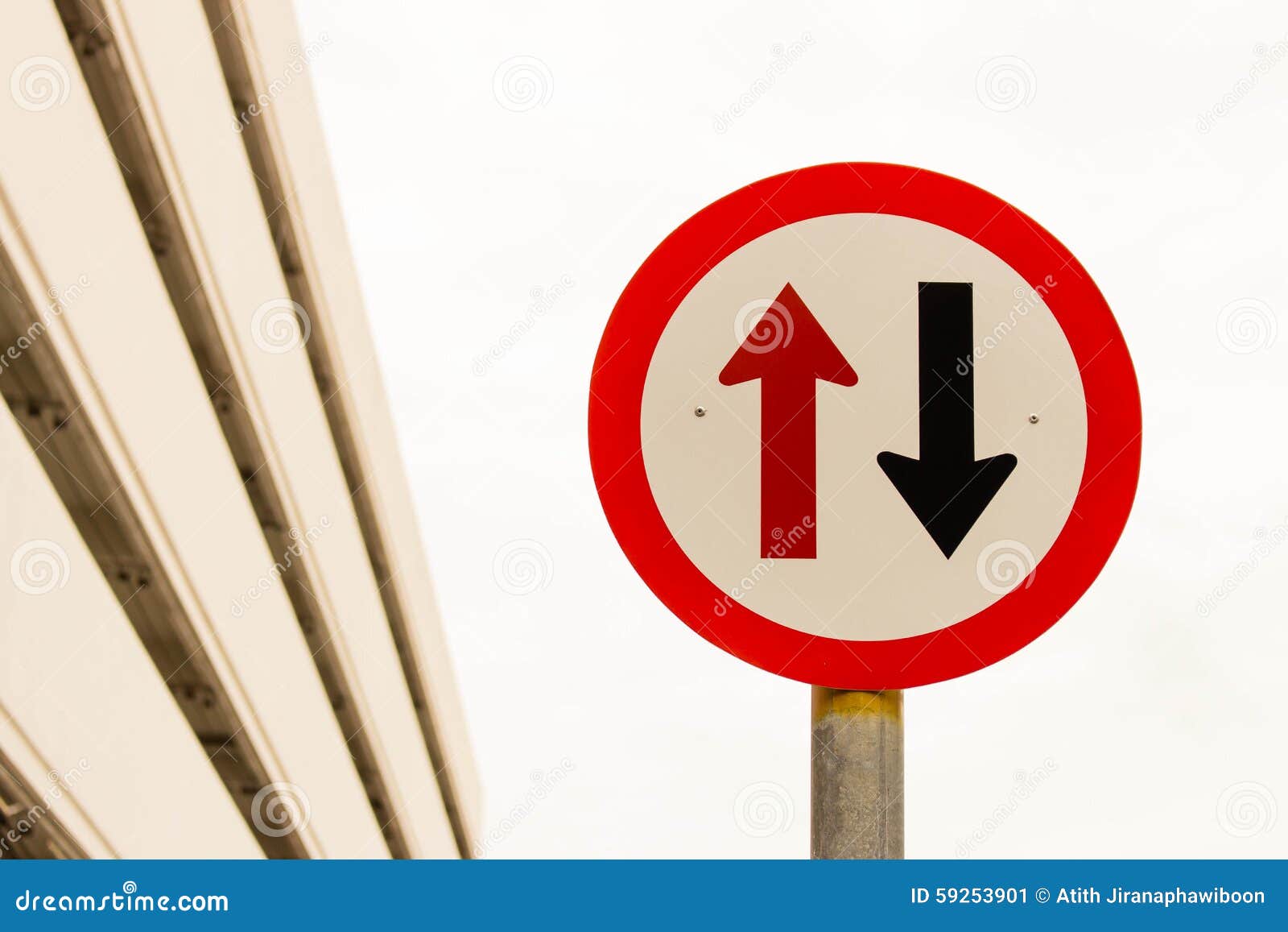 Two arrow sign stock image. Image of signpost, billboard - 59253901