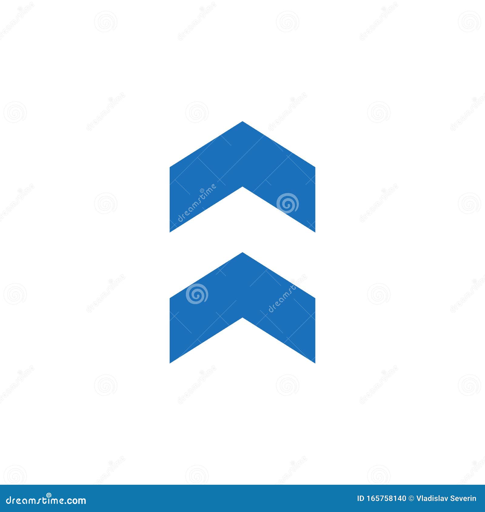 Two arrow up icon stock illustration. Illustration of concept - 165758140