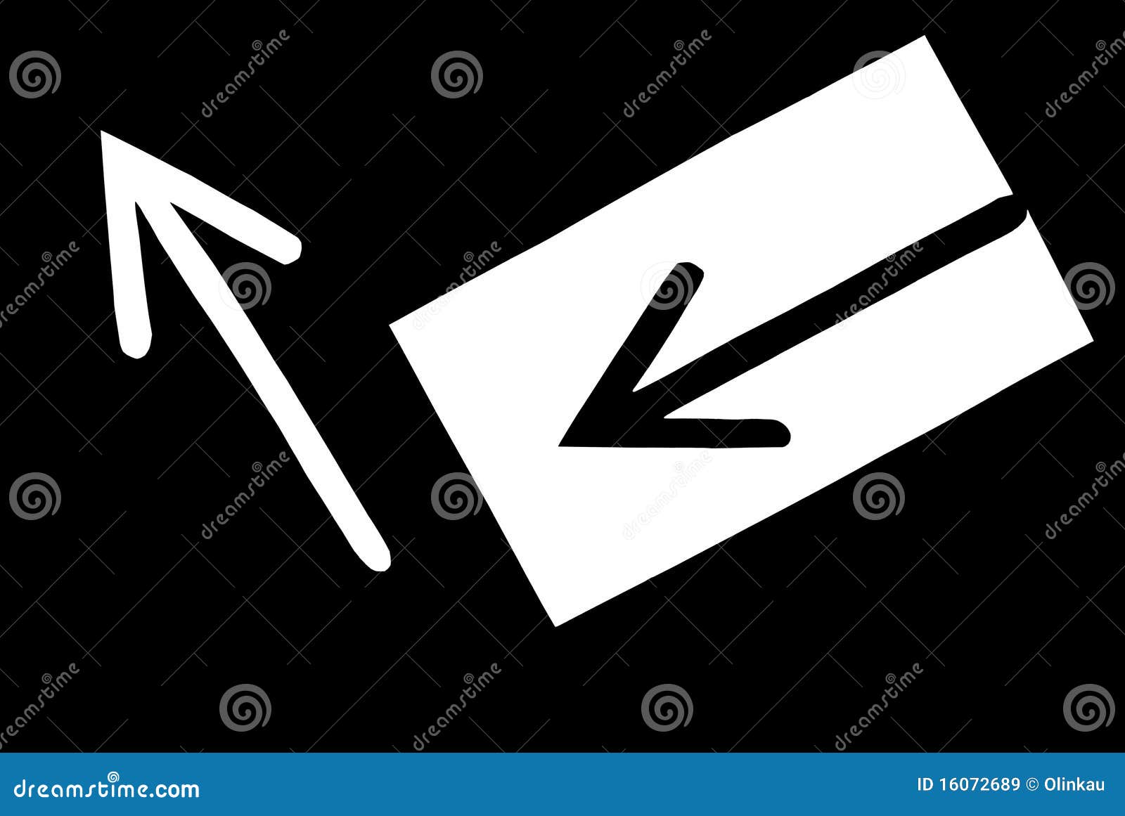 Two arrows stock image. Image of icon, page, arrow, black - 16072689
