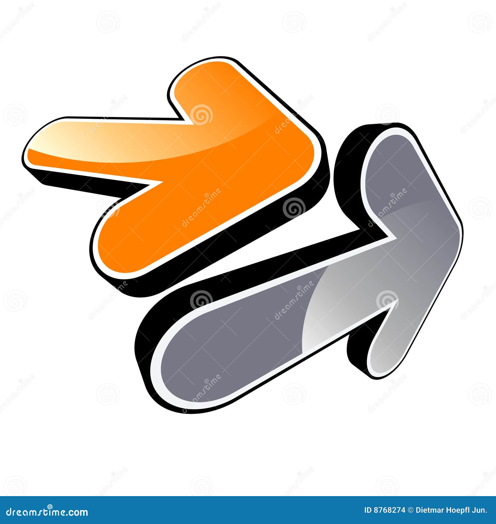 Two Arrows stock vector. Illustration of artistry, background - 8768274