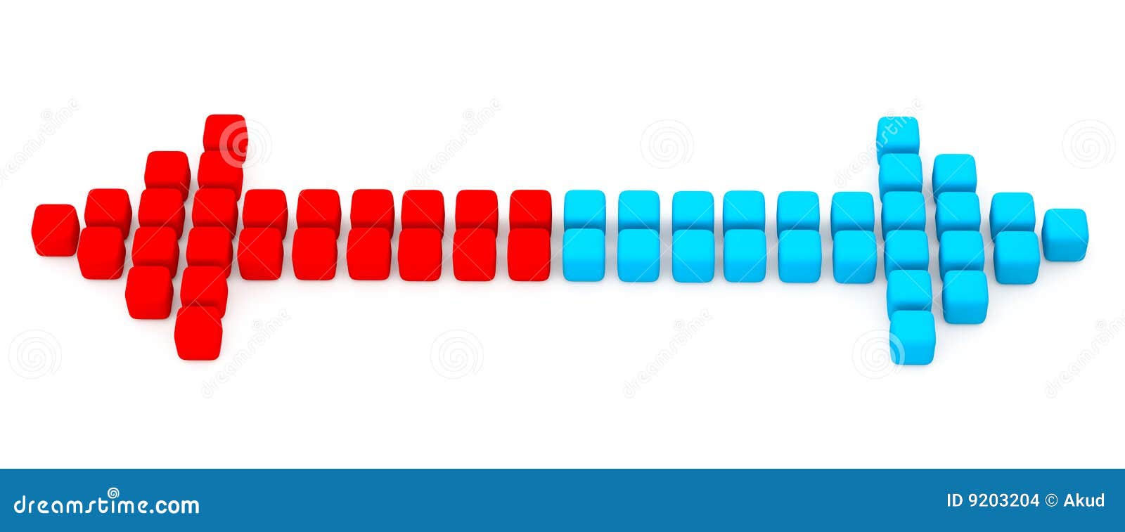 Two arrows stock illustration. Illustration of pointer - 9203204