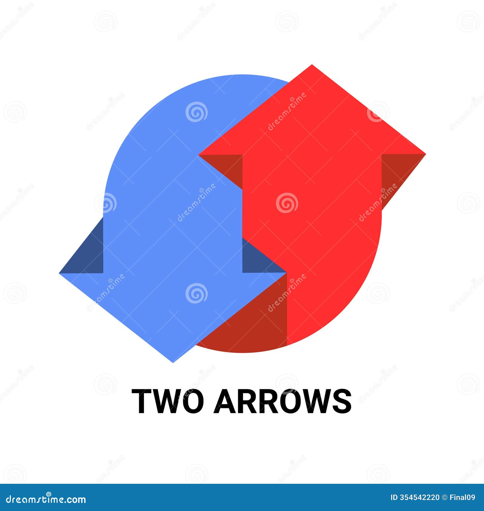 Two arrows circle icon stock illustration. Illustration of finance ...
