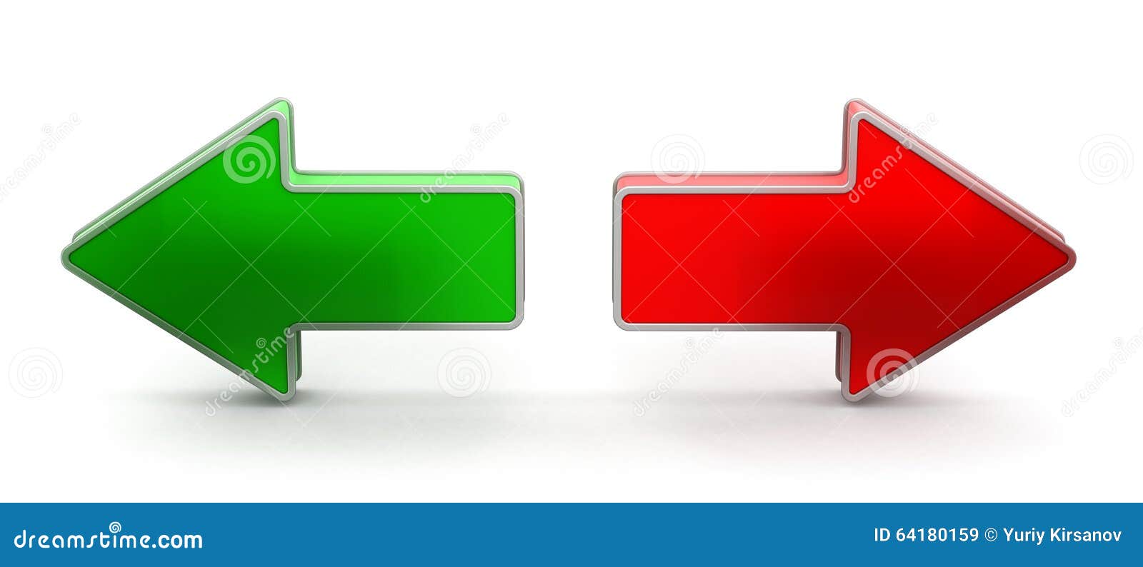 Two Arrows (clipping Path Included) Stock Illustration - Illustration ...