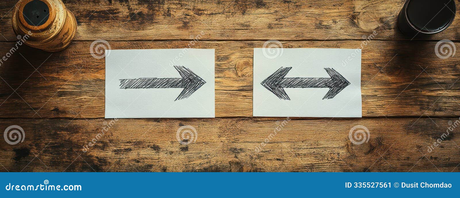 Two Arrows Crossing Paths on Paper, Symbolizing Choices and Direction ...