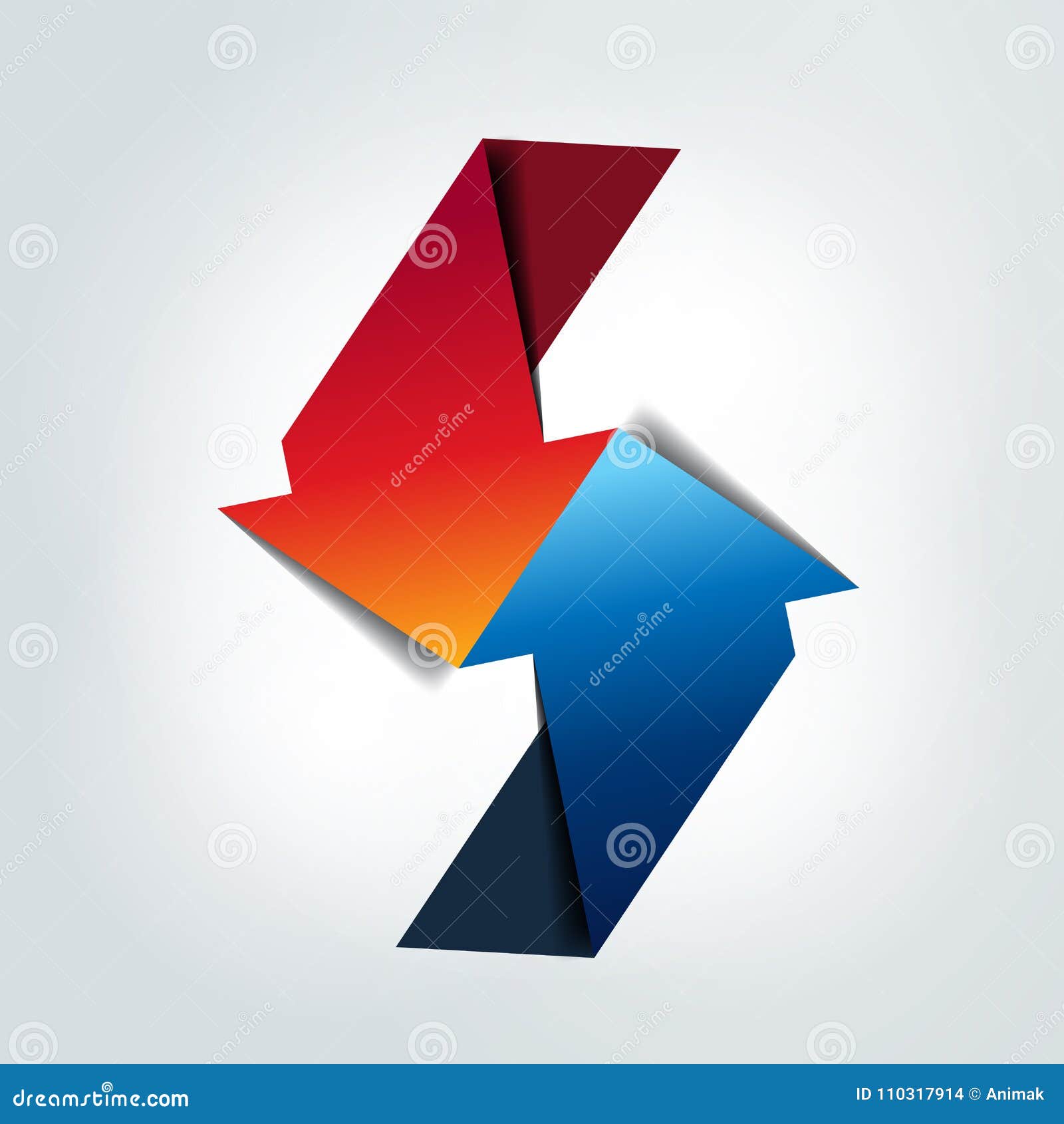 Two Arrows in Different Direction Infographic, Chart, Scheme, Diagram ...