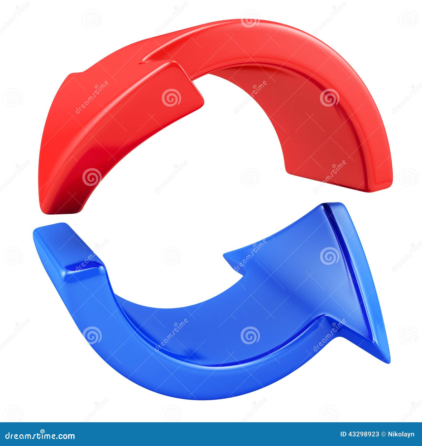 Two arrows stock illustration. Illustration of circle - 43298923