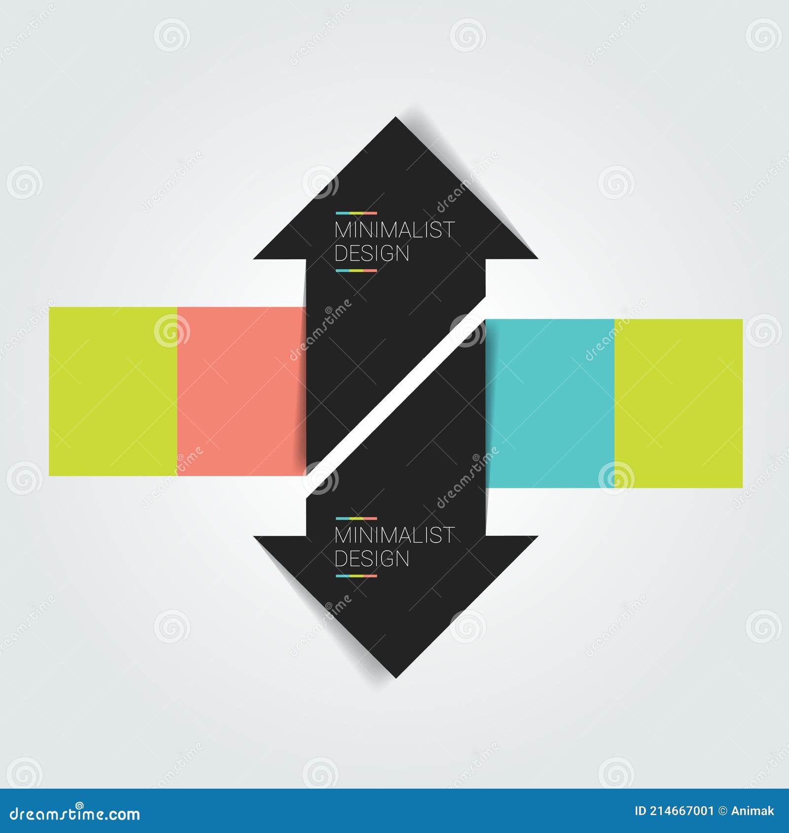 Two Arrows In Oposite Direction Turning Into Right Engle Infographic ...