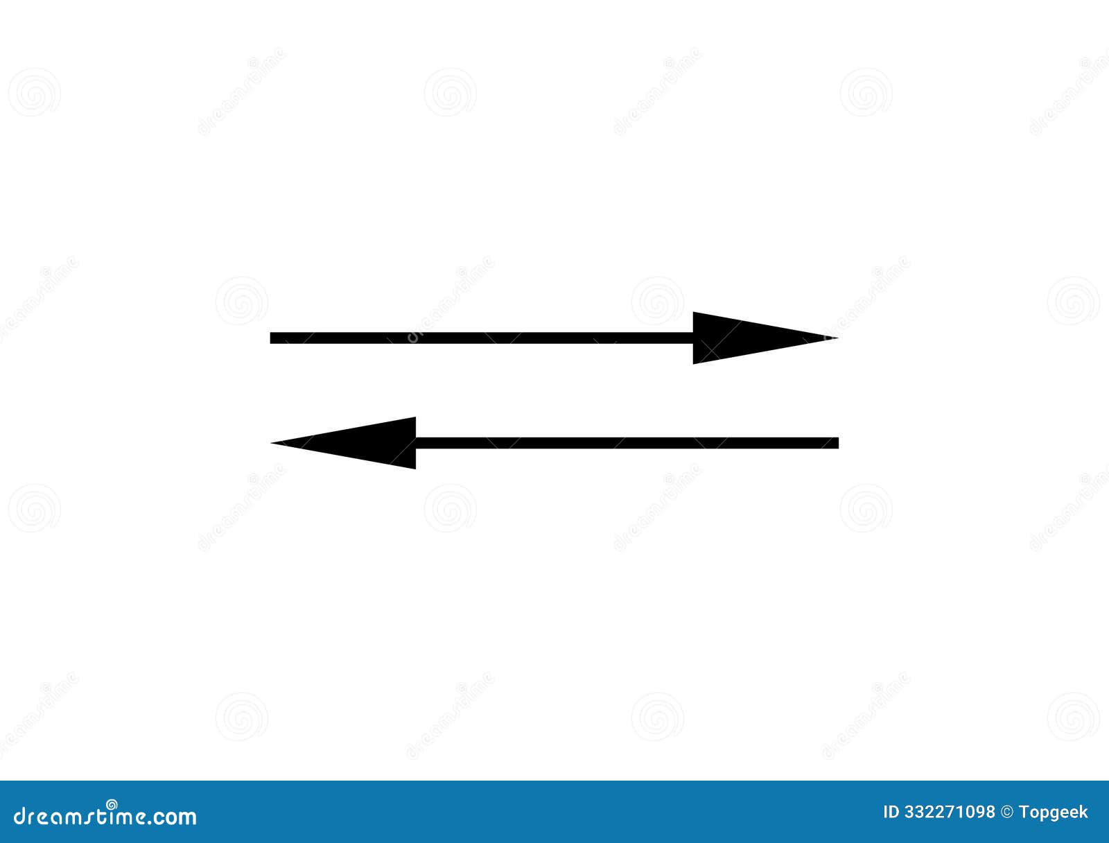 Two Arrows Pointing in Opposite Directions, Symbolizing Transfer, Trade ...