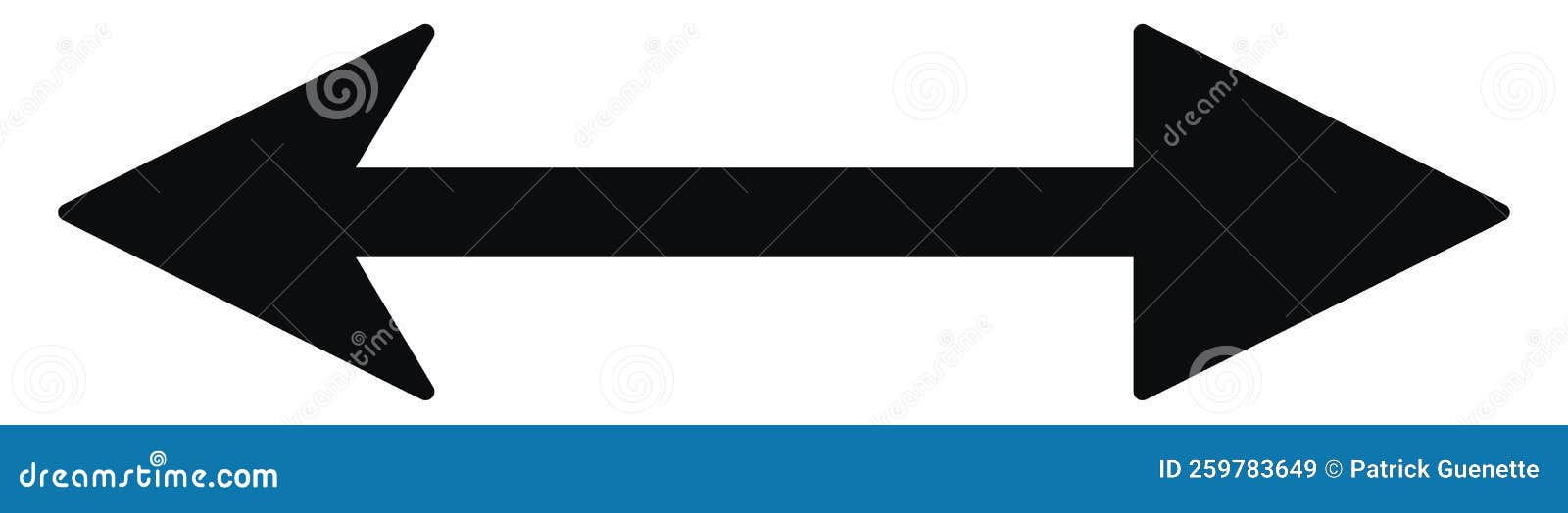 Two Arrows Pointing To the Left and Right, Icon Stock Vector ...