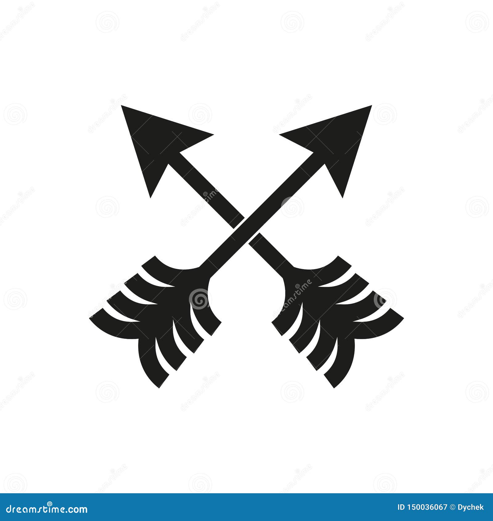 Two X Arrows for Your Design. Simple Vector Illustration Stock Vector ...