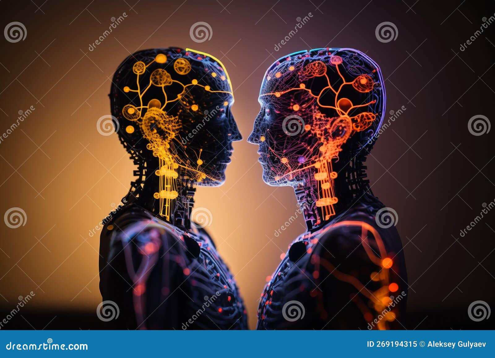 Two Artificial Intelligences in Symbiosis. AI Creates AI Ai Generation ...